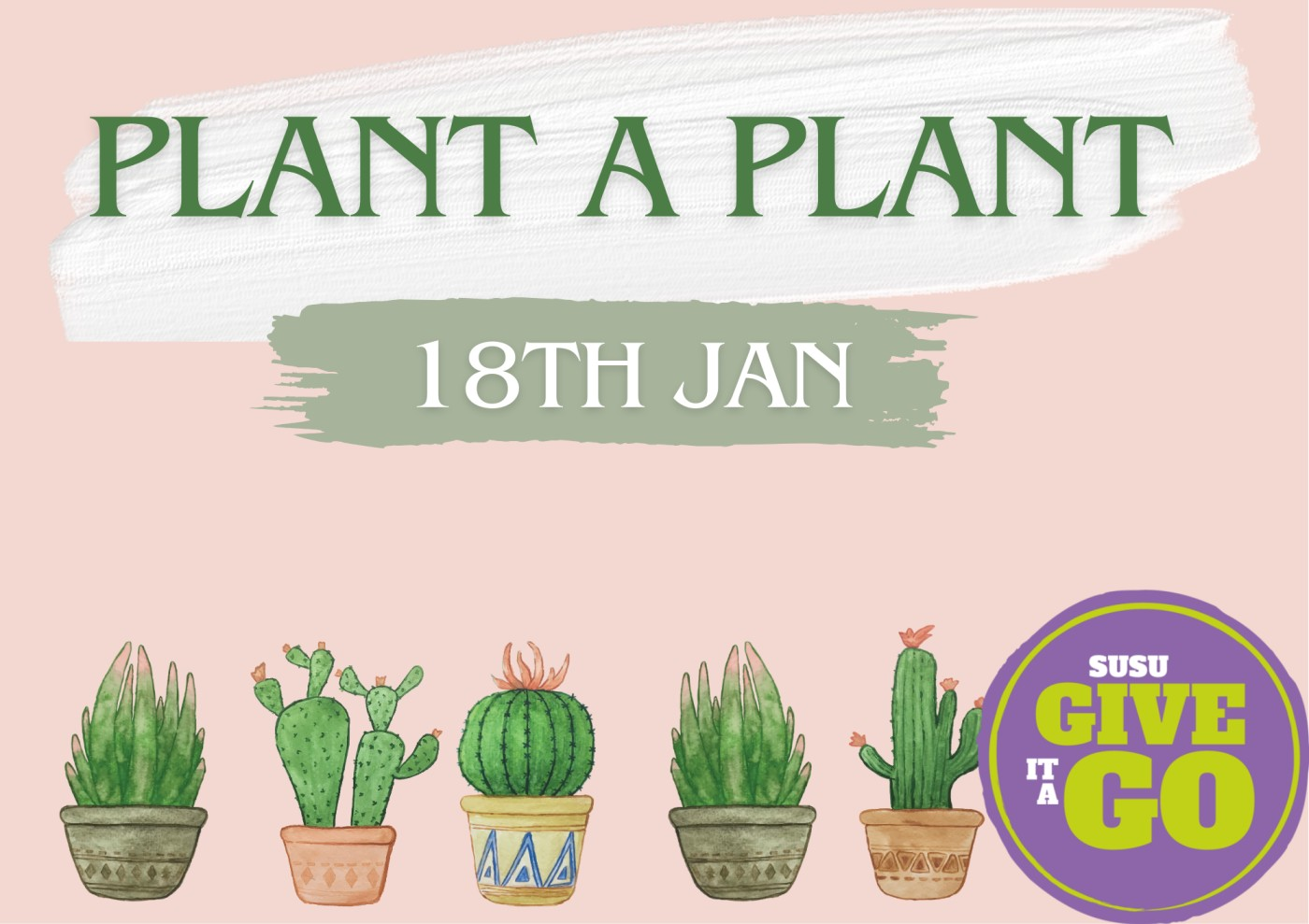 SUSU - GIAG Crafternoon: Plant a Plant (YAMT)