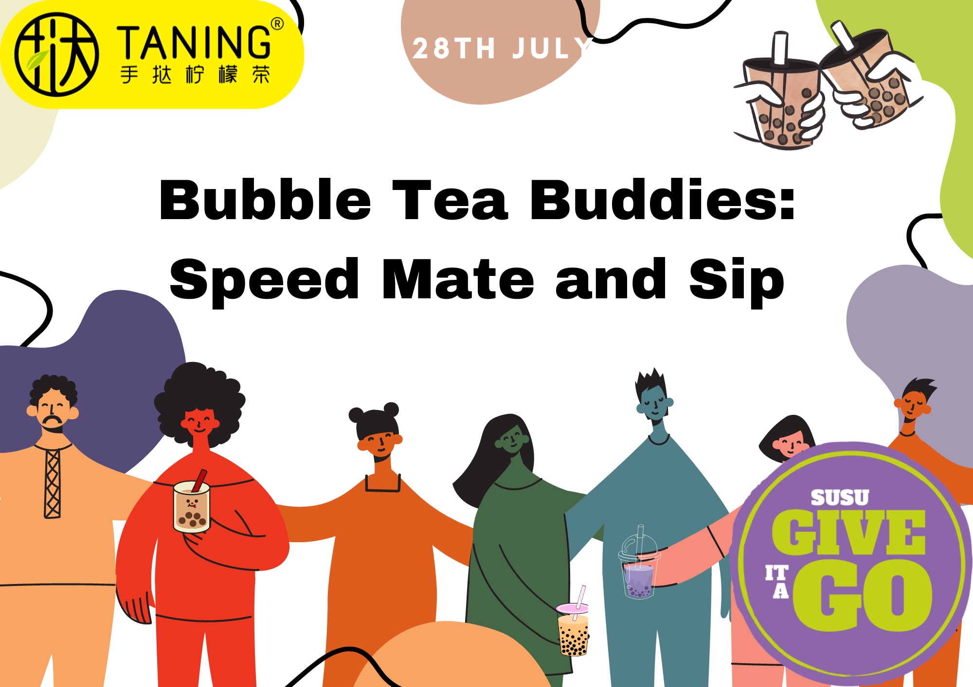 SUSU - GIAG Bubble Tea Buddies: Speed Mate and Sip