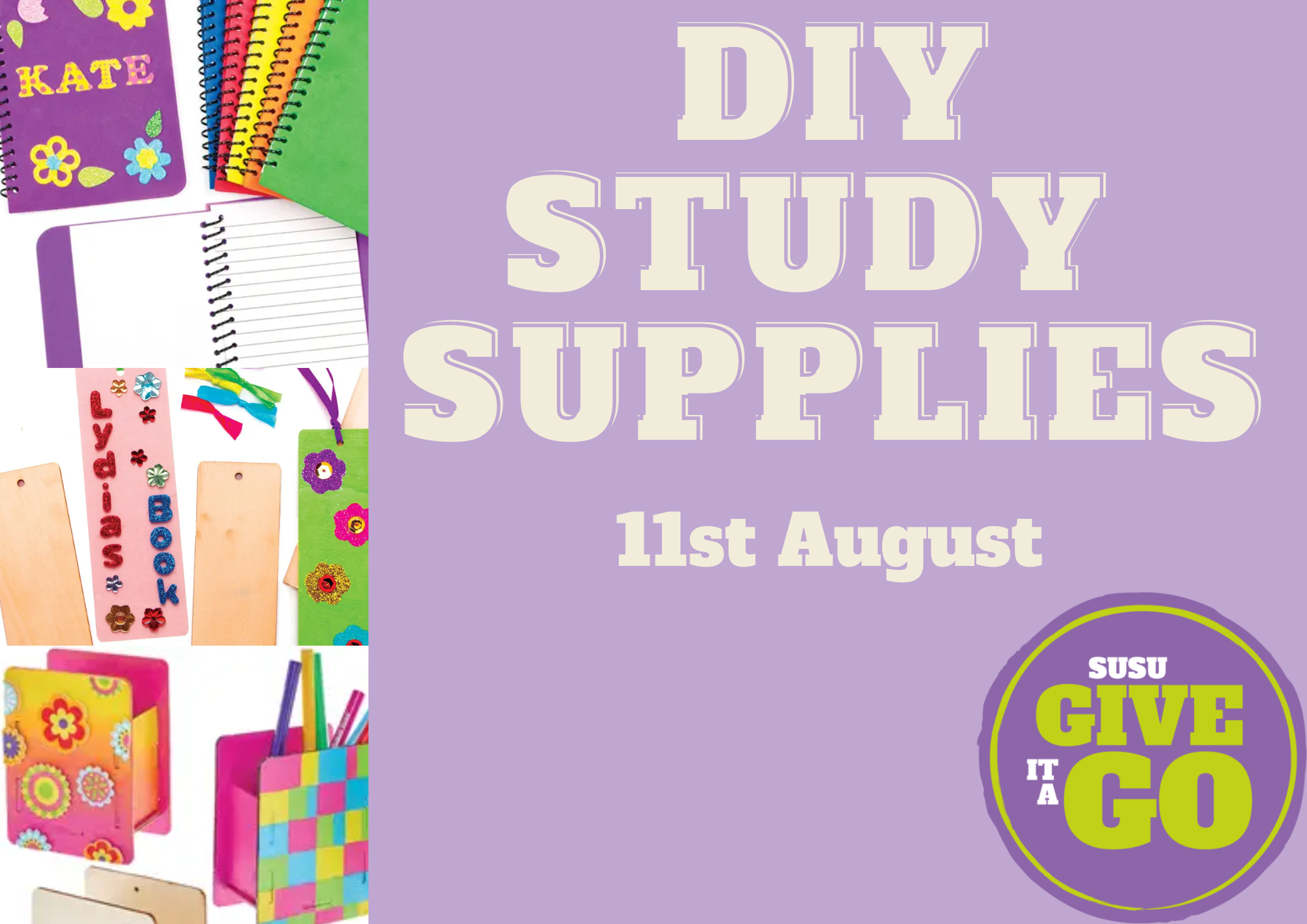 SUSU - GIAG Crafternoon: DIY Study Supplies