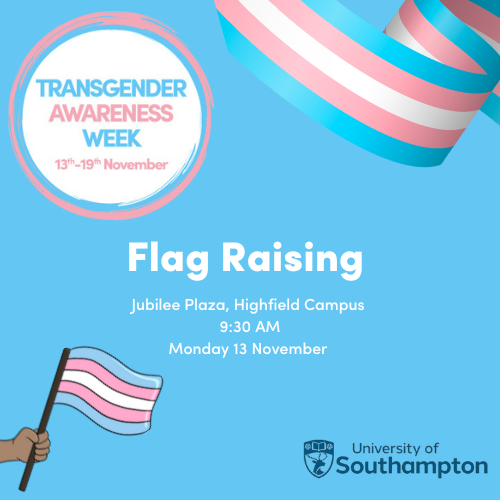 SUSU - Flag Raising - Transgender Awareness Week